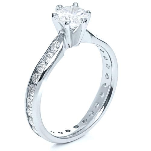 Channel Set Diamond Engagement Ring #167 - Seattle Bellevue | Joseph ...