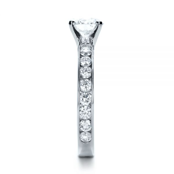 Custom Channel Set Diamond Engagement Ring #1138 - Seattle Bellevue ...