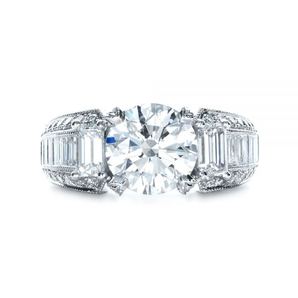 Custom Diamond Engagement Ring #1434 - Seattle Bellevue | Joseph Jewelry