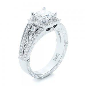 Princess Cut Engagement Rings Custom Design in Bellevue and Seattle