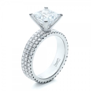 Princess Cut Engagement Rings Custom Design in Bellevue and Seattle