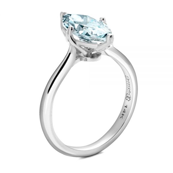 Platinum Solitaire Marquise Diamond Engagement Ring #106104 - Seattle ...