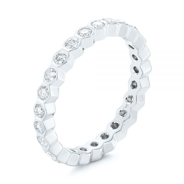 Platinum Custom Diamond Eternity Wedding Band #104872 - Seattle ...